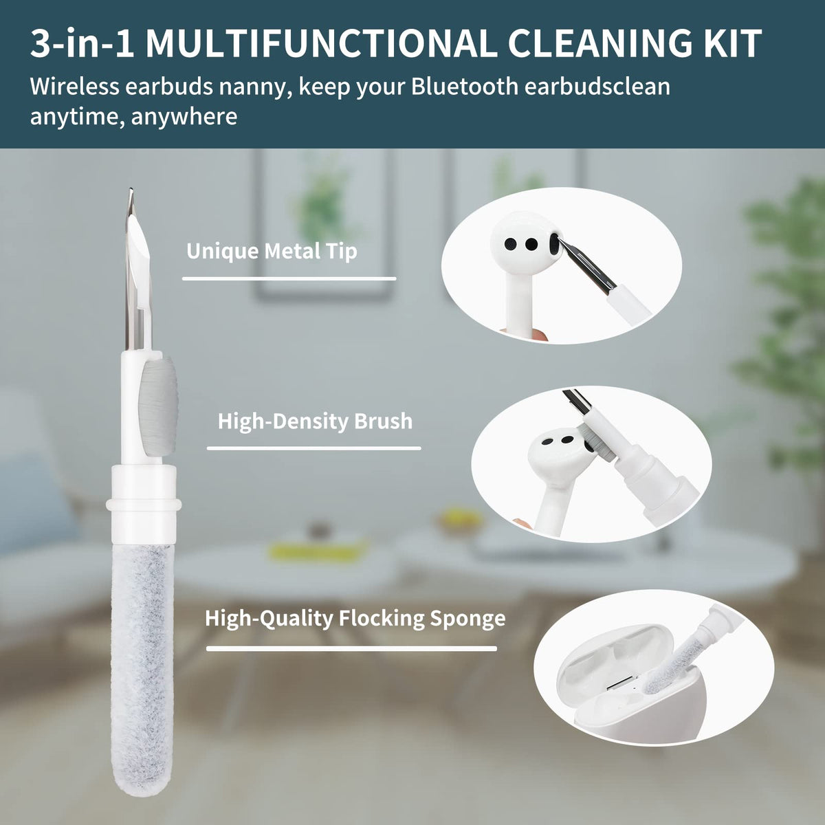 Cleaner Kit for Earbuds - Portable Reusable Cleaning Pen – ENACFIRE